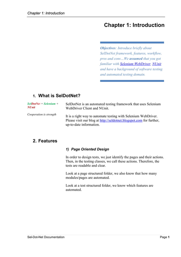 Sel dotnet documentation | PDF