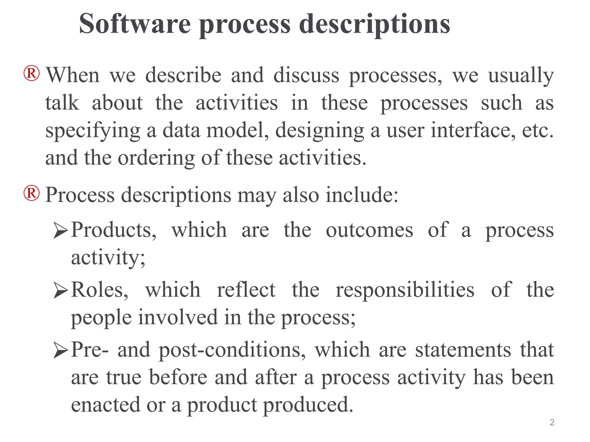 software process model is a structured framework used to guide the software development ...