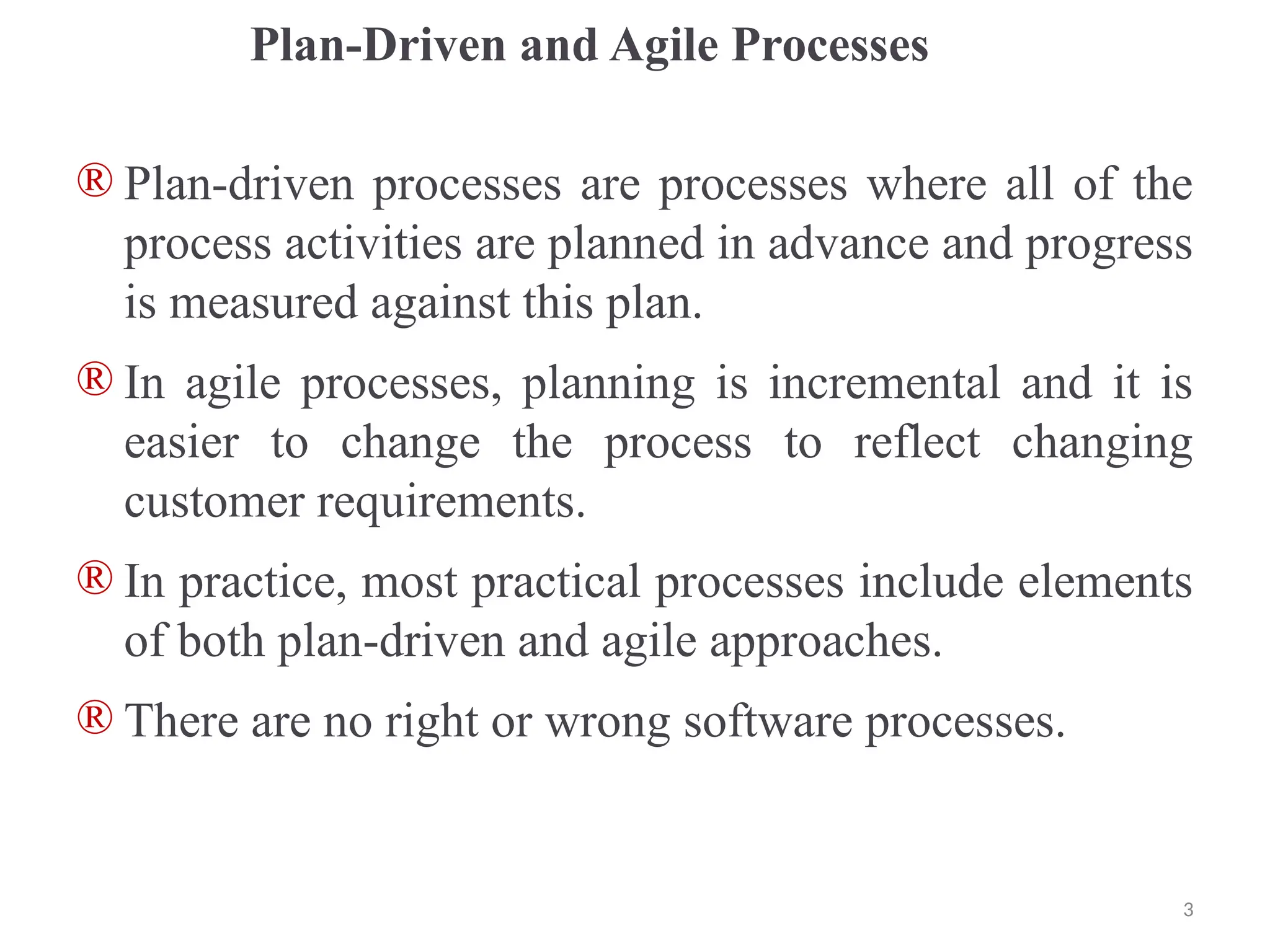 software process model is a structured framework used to guide the ...