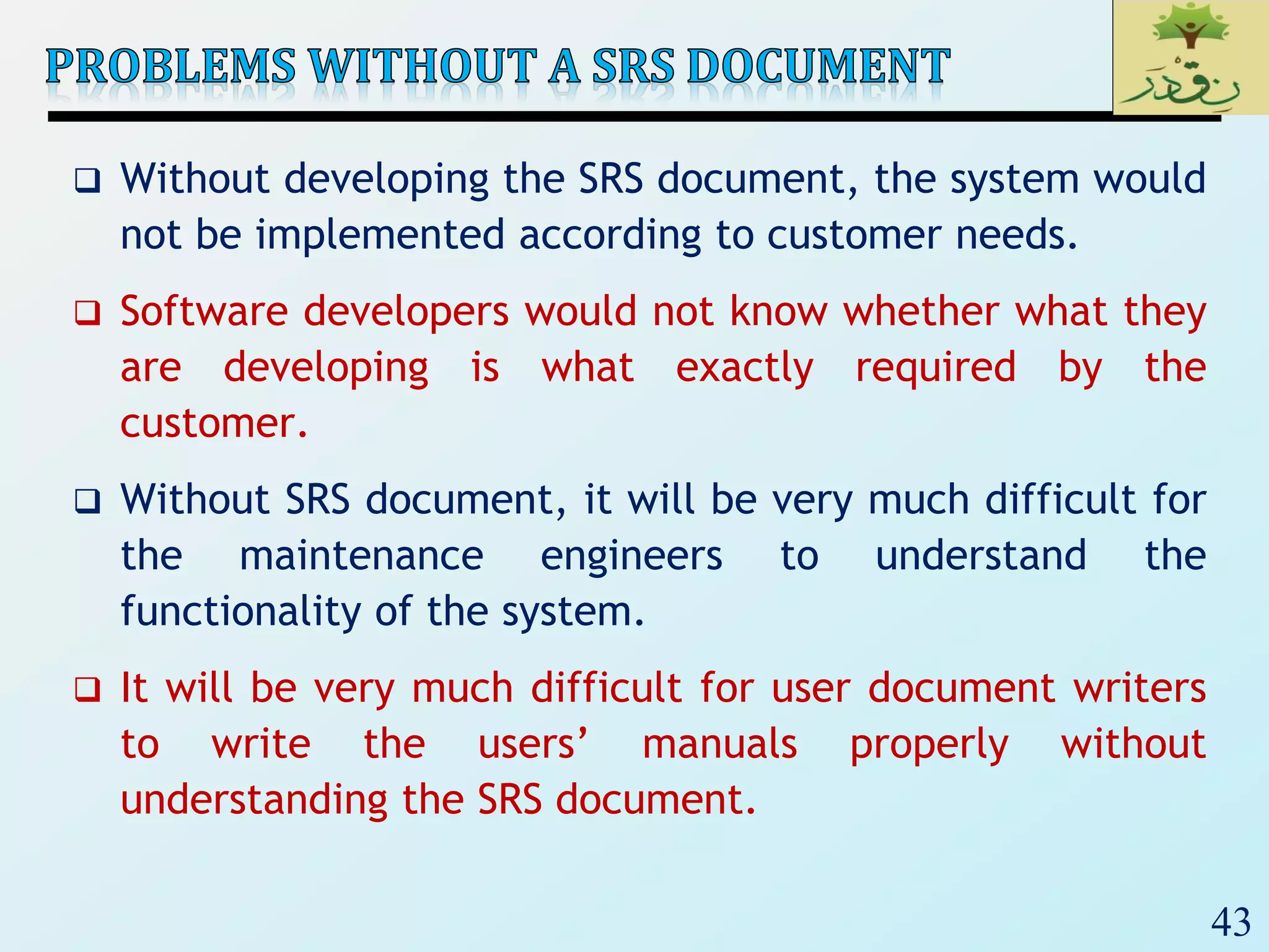 SE_Lec 03_Requirements Analysis and Specification | PDF