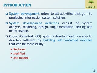 SE_Lec 06_Object Oriented Analysis and Design | PPT