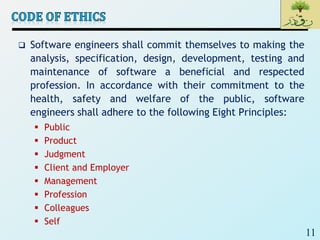 SE_Lec 10_ Software Code of Ethics | PPT