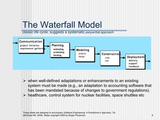 SE CHAPTER 2 PROCESS MODELS | PPT