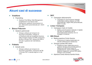 Selecta Company Overview | PPTX | Business | Business and Finance