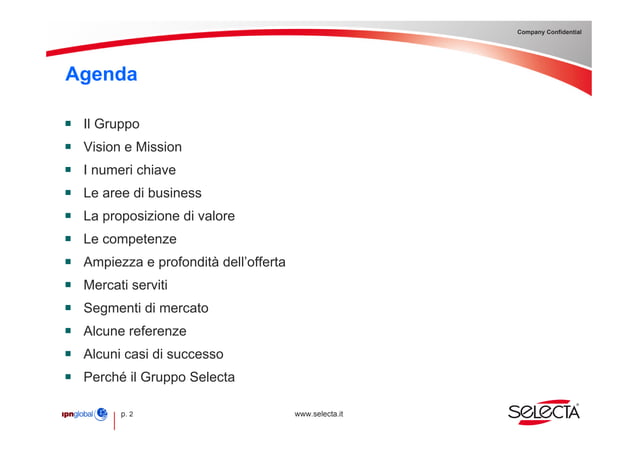 Selecta Company Overview | PPTX | Business | Business and Finance