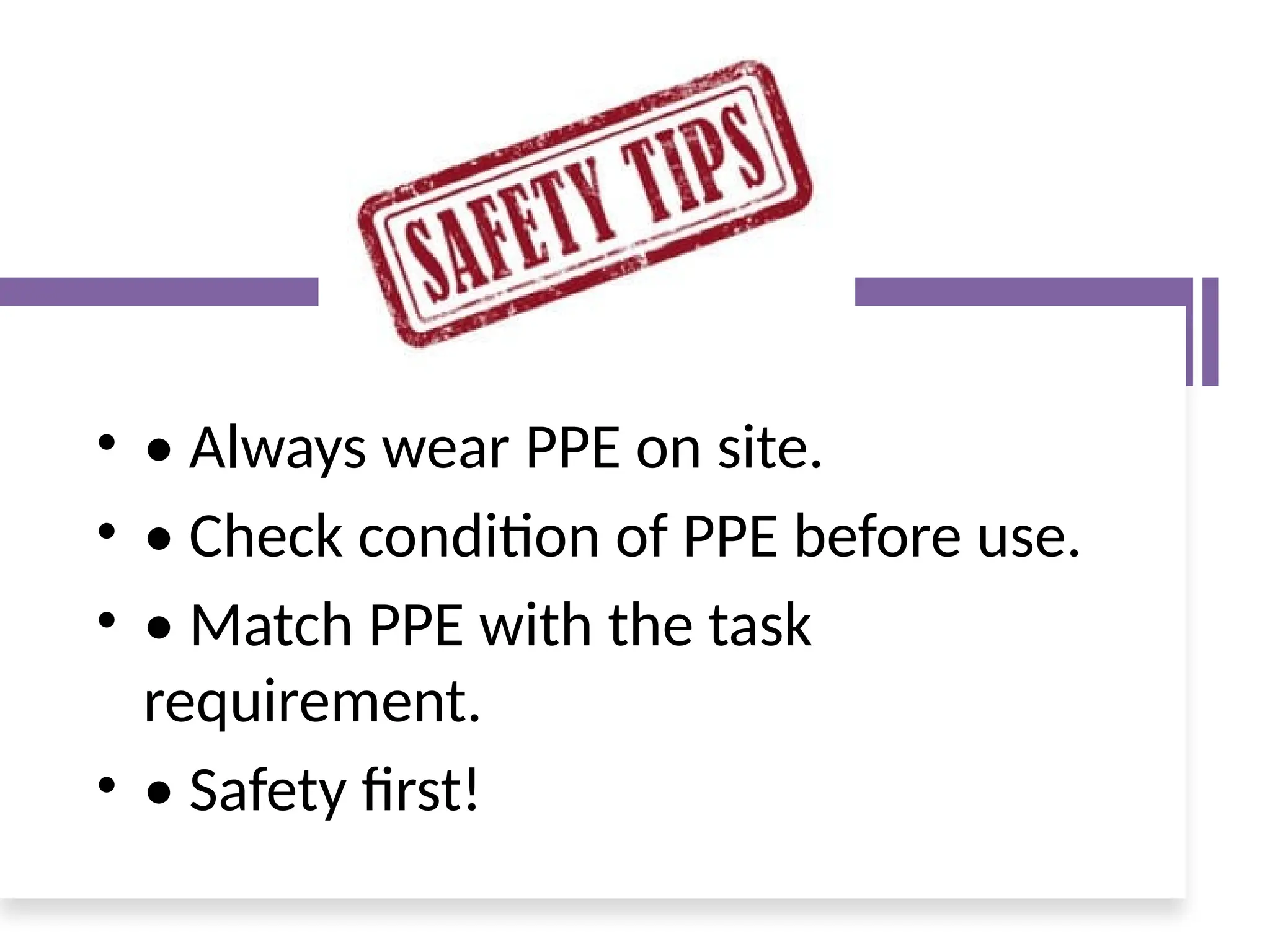 (Select Appropriate PPE for Installing.pptx