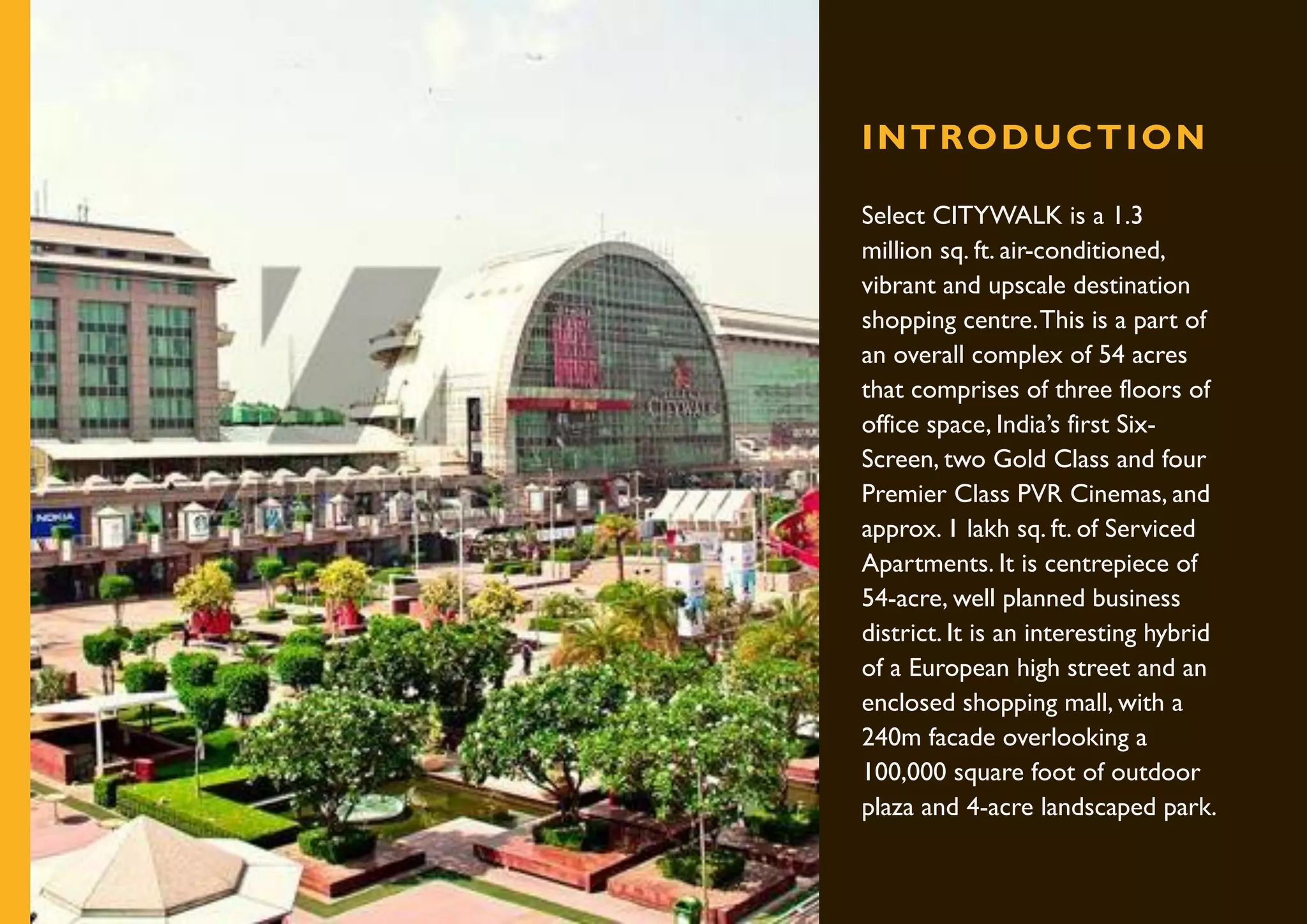 case study of Select city walk, saket, new delhi | PDF