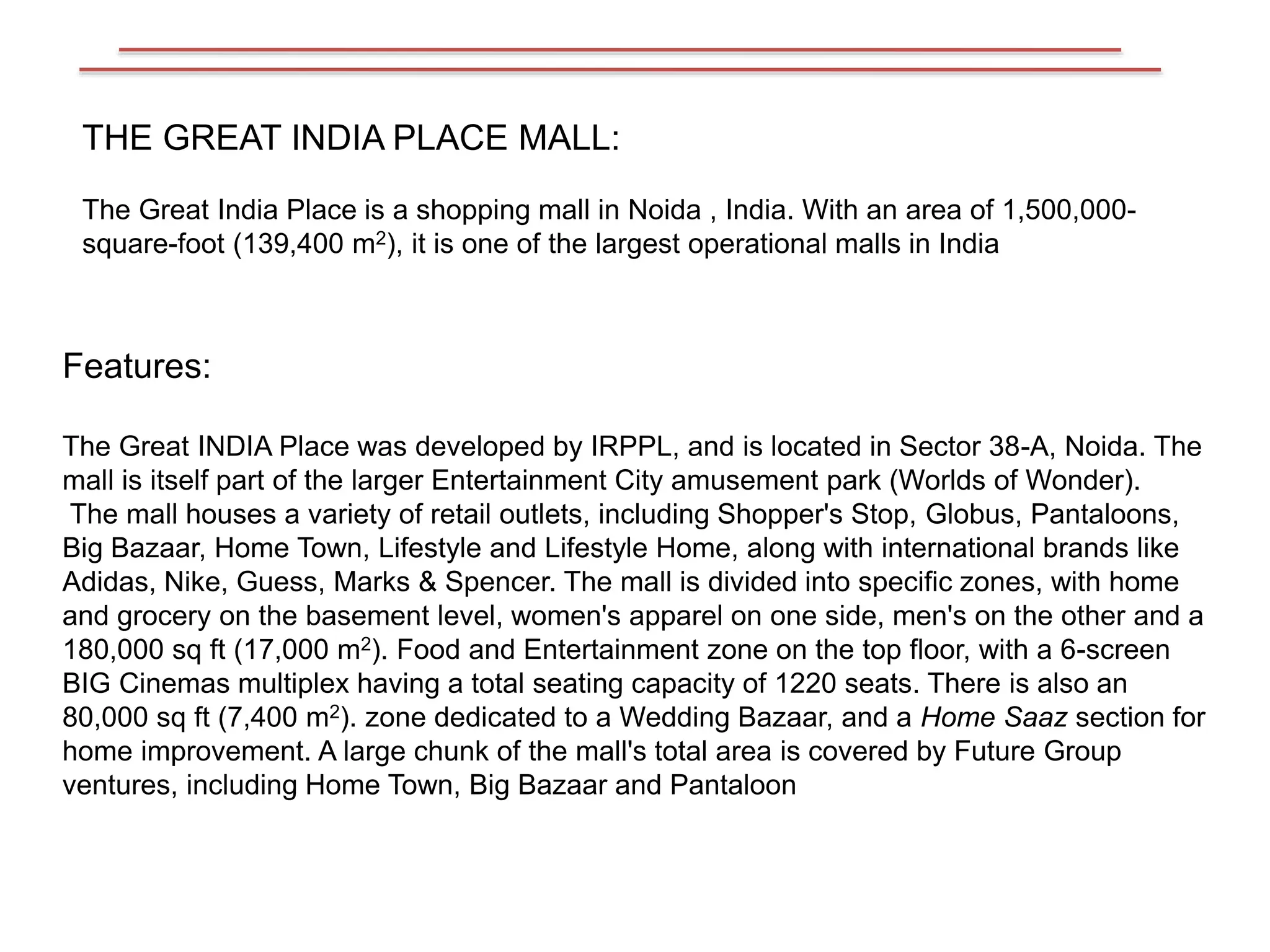 Select city walk mall case study | PPTX