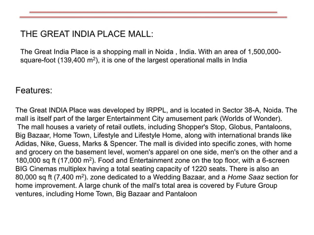 Select city walk mall case study | PPTX | Malls & Shopping Centers ...