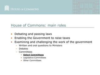 House of Commons Select Committees 2015 | PPTX