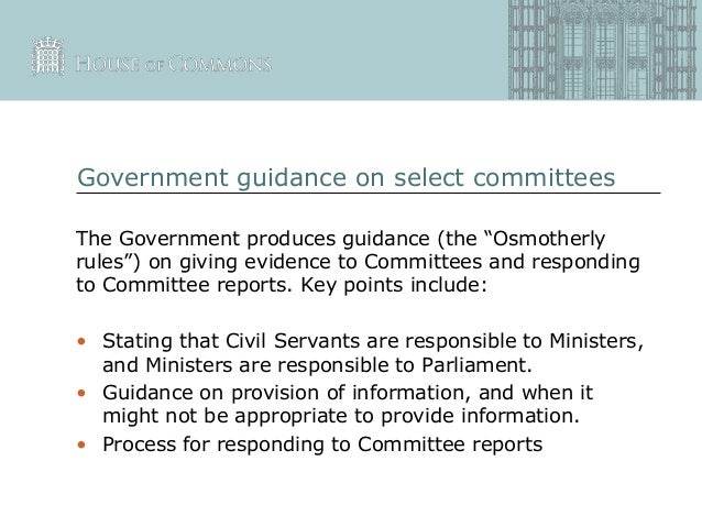 House of Commons Select Committees 2015