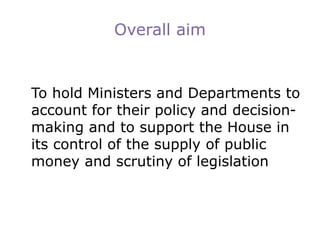 Select Committees House of Commons | PPTX