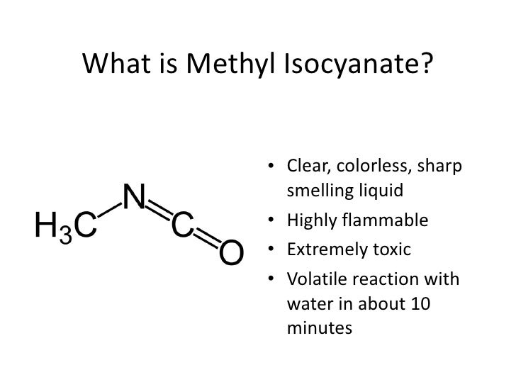 Methyl Isocyanate Erg _ Isocyanate De Méthyle Chimique – ICPP