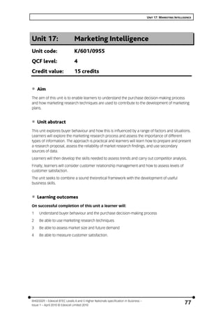 Personal & Professional Development. Unit Specification | PDF