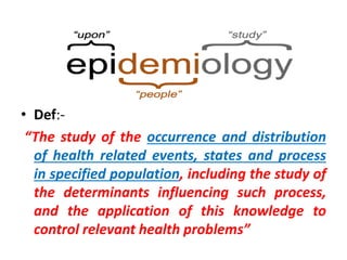 Selected Definition in Infectious Disease Epidemiology & Uses.pptx