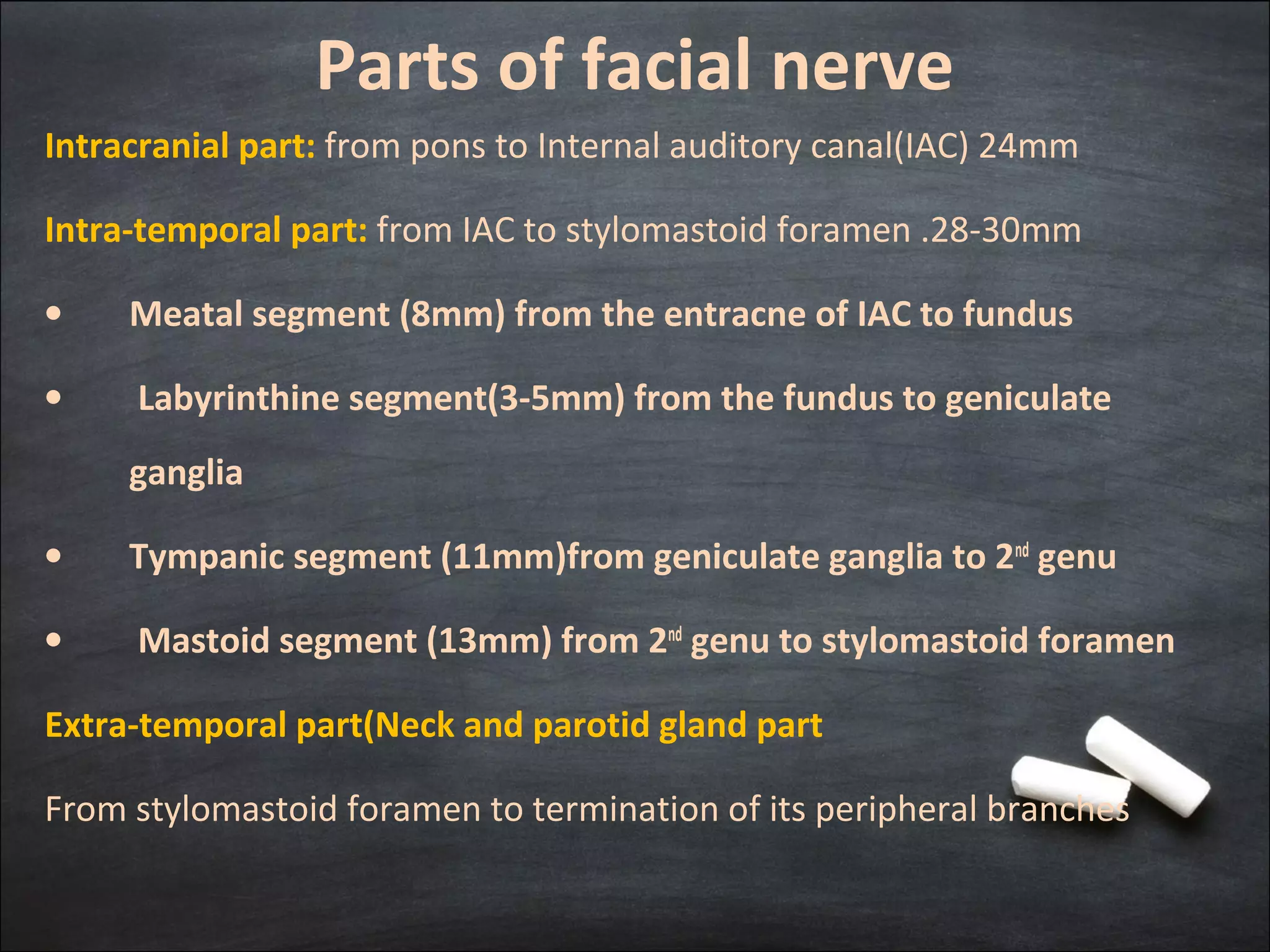 Surgical anatomy of facial nerve | PPT
