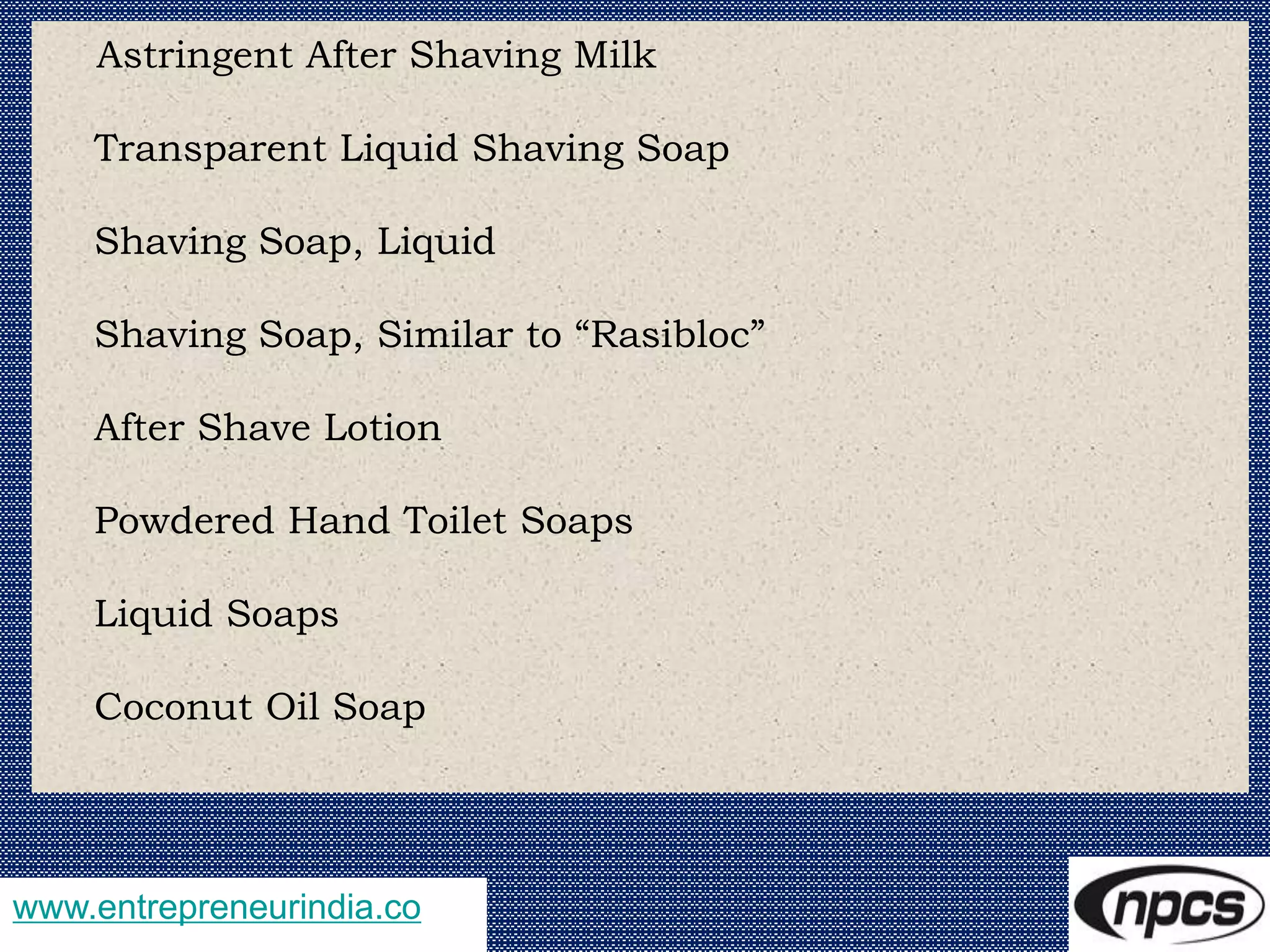 Formulas for Production of Cosmetics, Drugs, Cleaners, Soaps ...