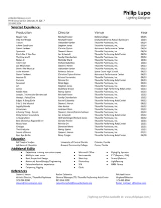 Lighting Design Resume | PDF