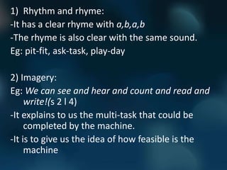 Selected poems | PPTX | Poetry | Books and Literature