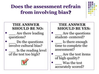 Selected Response Assessment | PPT