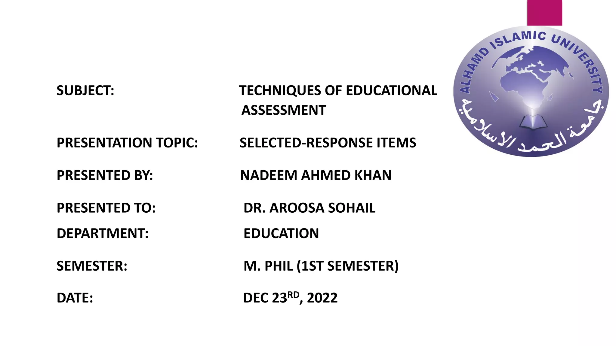 Selected Response Items.pdf