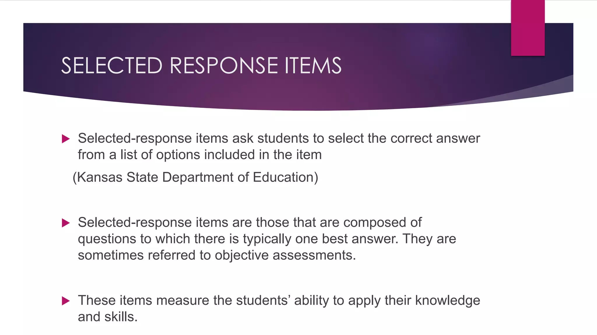 Selected Response Items.pdf