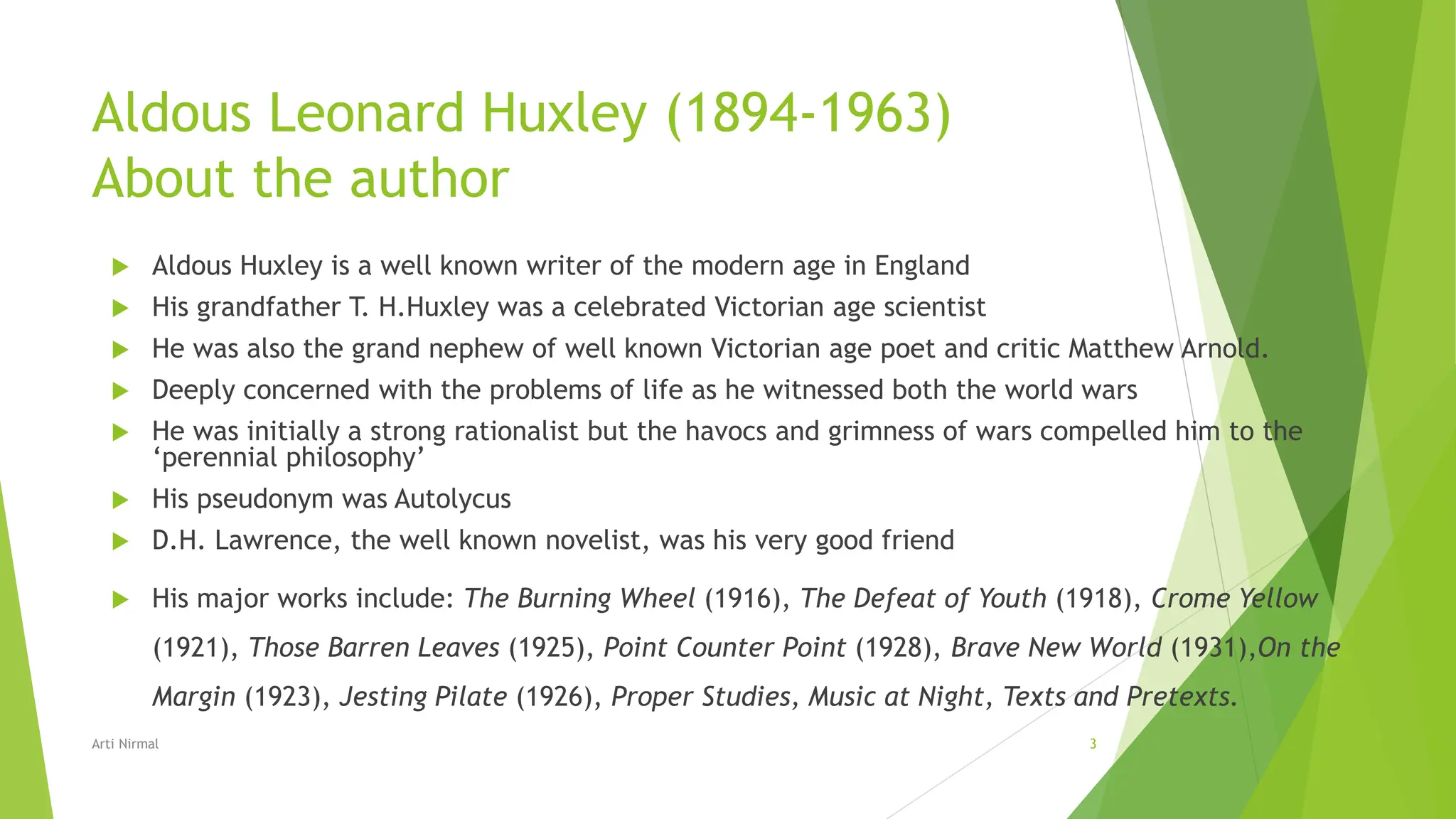 Selected_Snobberies_ essay by Huxley.pptx