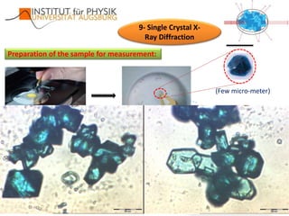 Selected topics in x ray diffrcation ahmed abdelmohsen fame master | PPTX