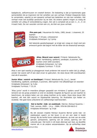 Selectielijst conversatiegroepen | PDF