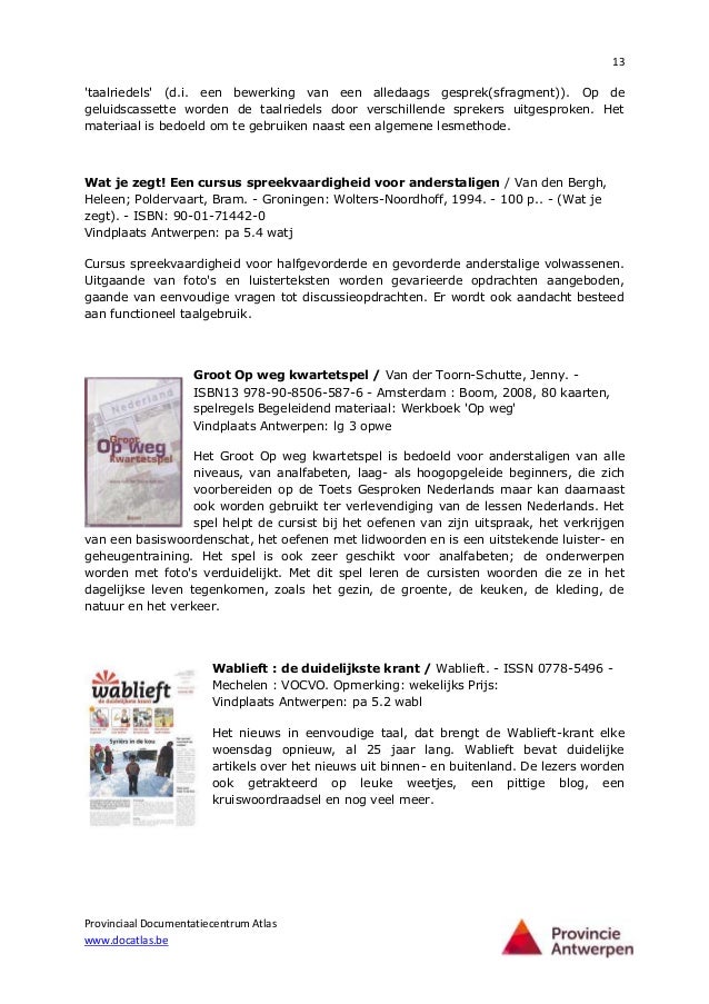 Selectielijst conversatiegroepen