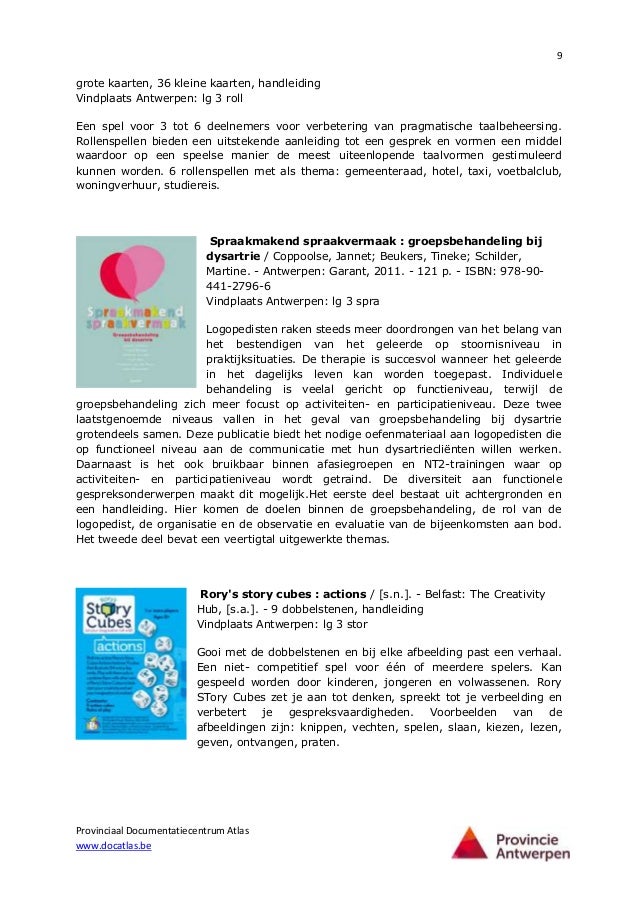 Selectielijst conversatiegroepen