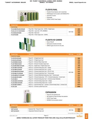 SELEC TIMER,CONTROLLER,METERS,CT,PLC,VFD PRICE LIST wef 27-05-2023.pdf