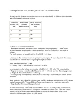 Selecting the correct cables and fuses | PDF