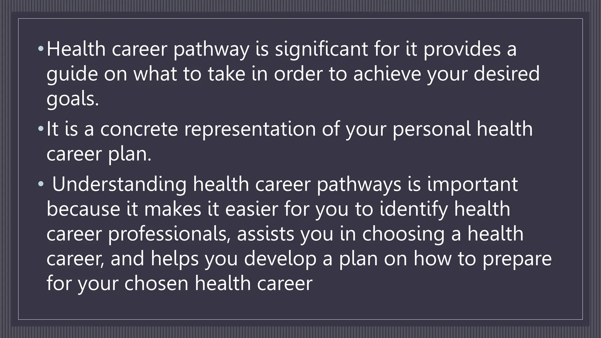 Selecting-a-Health-Career-Pathway.pptxjjjjmm | PPTX