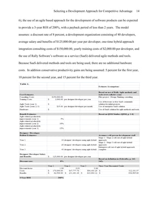 Selecting A Development Approach For Competitive Advantage | PDF | Programming Languages | Computing