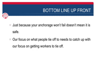 Selecting Fall Protection Anchorage Points | PPTX