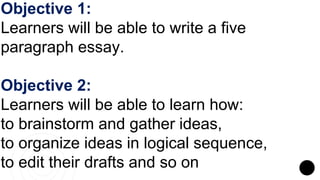 Selecting and grading objectives | PDF