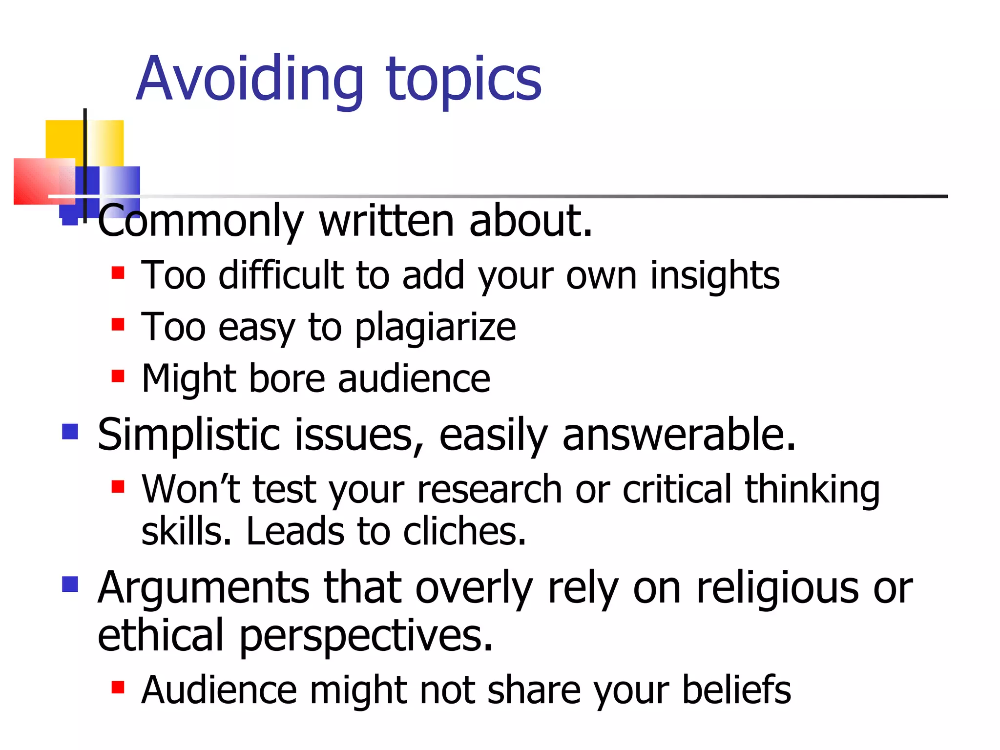 Selecting And Narrowing Research Topics | PPT