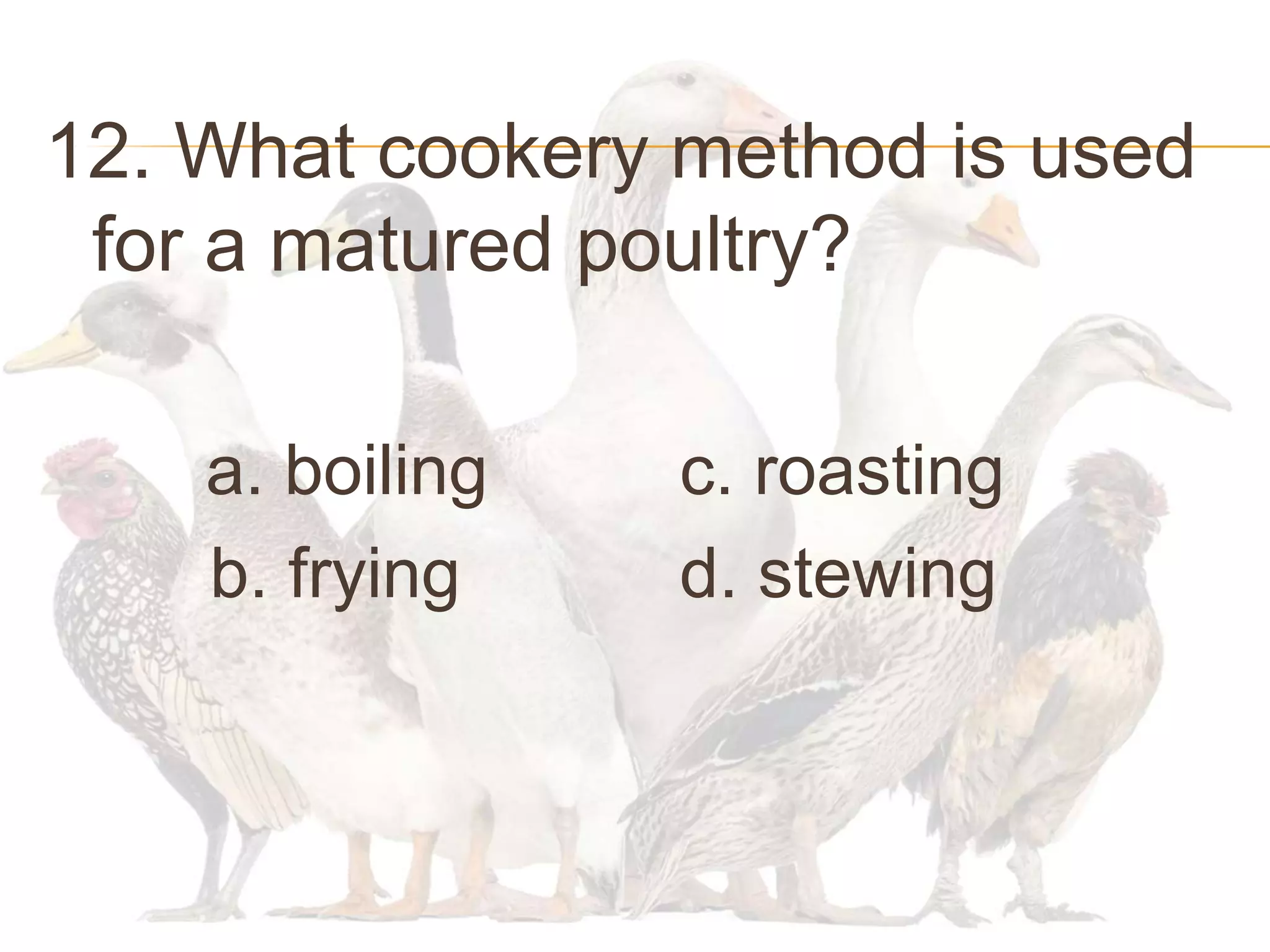 Selecting and preparing poultry | PPTX