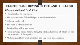 Selecting and storing seafood | PPTX