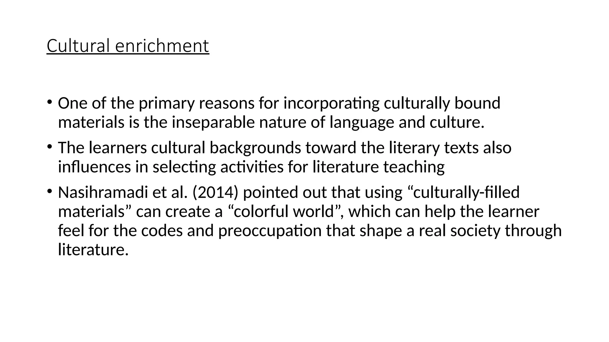 SELECTING APPROPRIATE MATERIALS FOR TEACHING LITERATURE.pptx