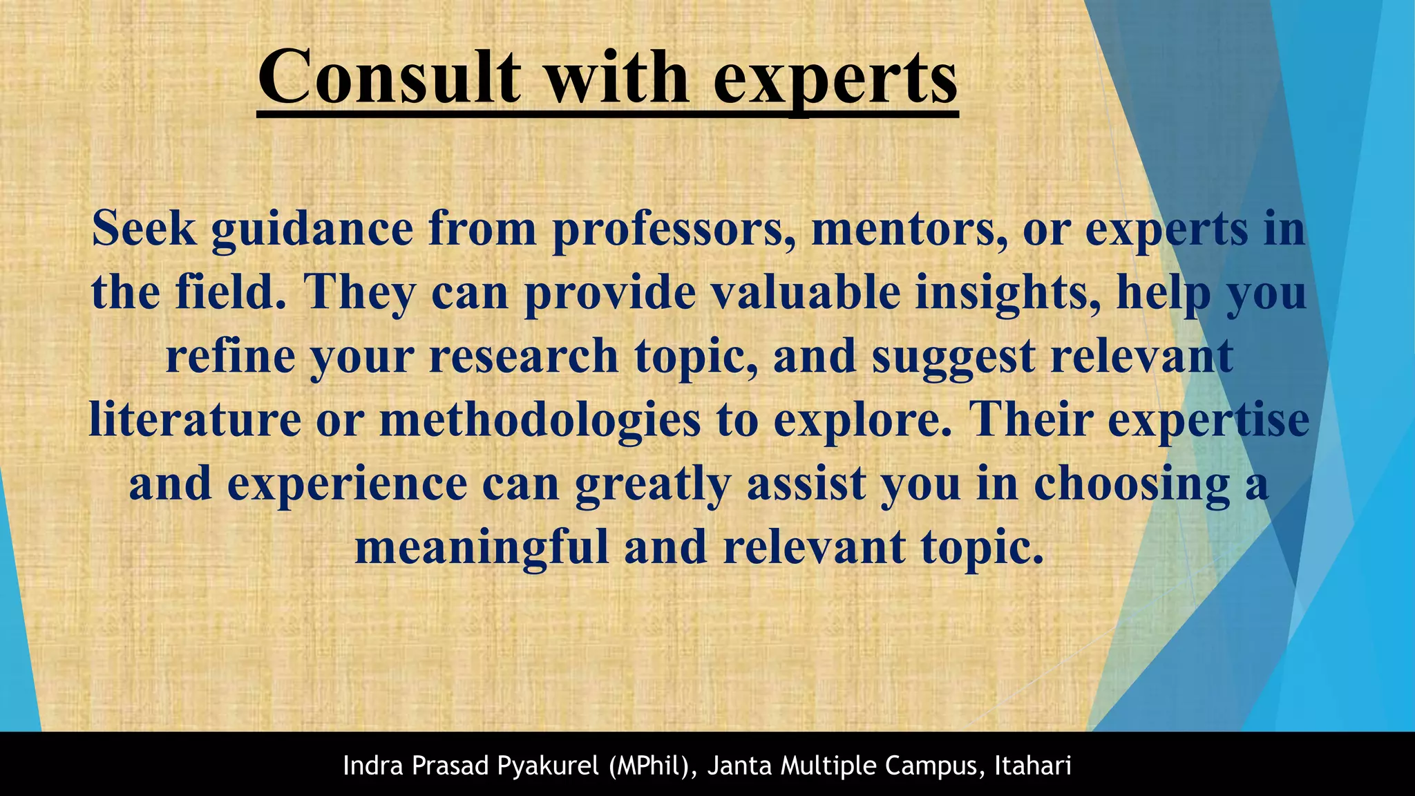 Choosing a Research Topic: A Guide to Finding Your Research Path | PPTX ...