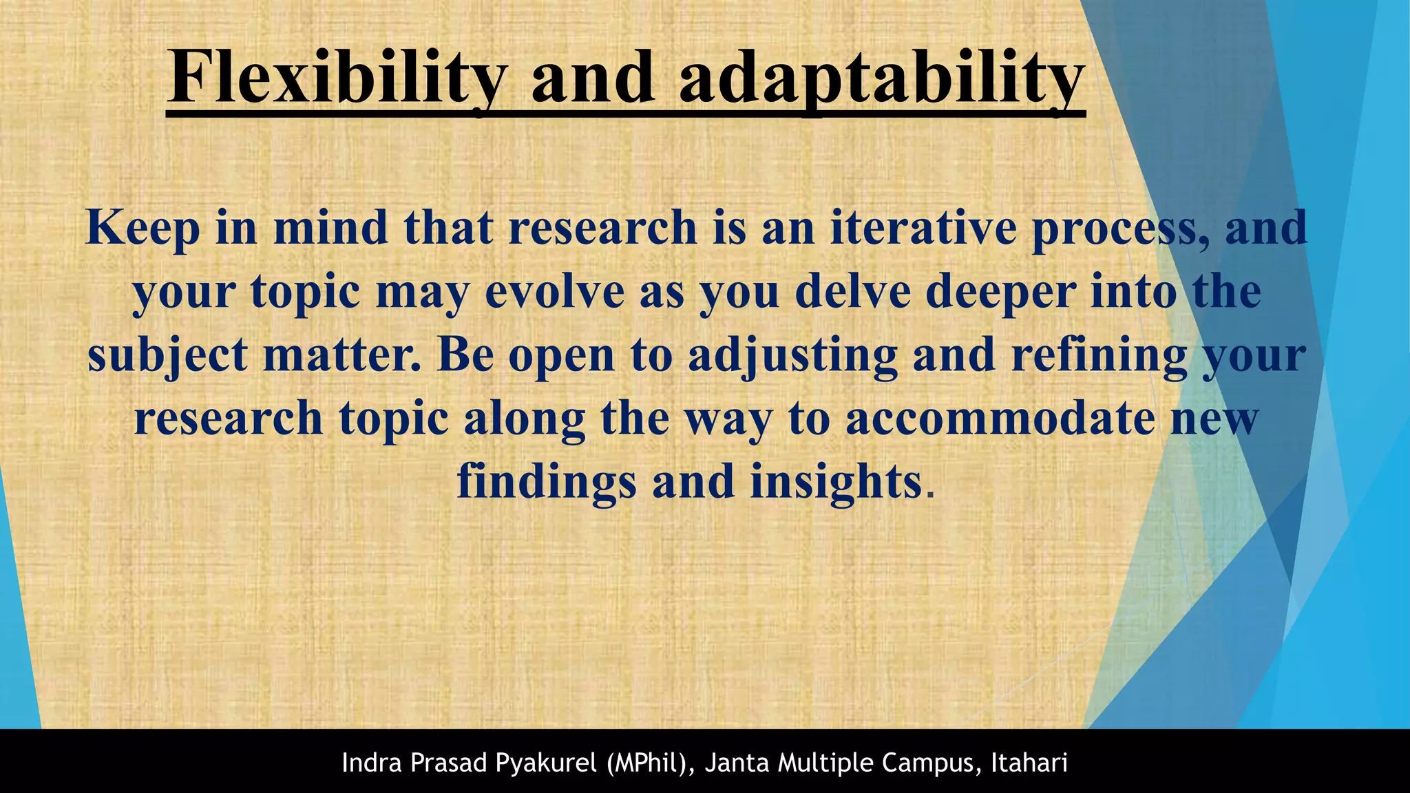 Choosing a Research Topic: A Guide to Finding Your Research Path | PPTX