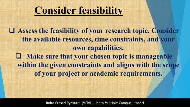 Choosing a Research Topic: A Guide to Finding Your Research Path | PPTX ...