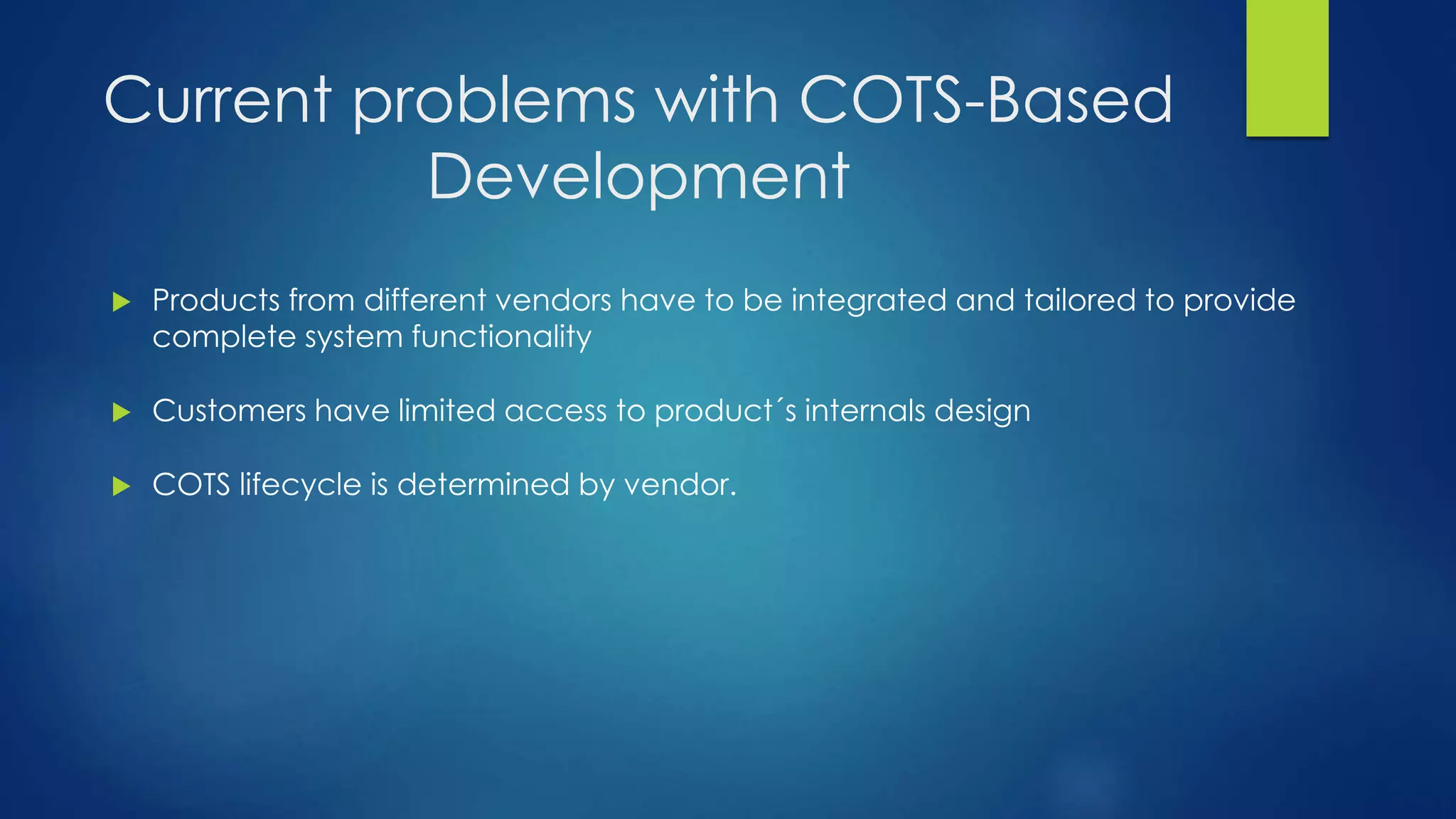 Selecting cots vendor in cbse process | PPT