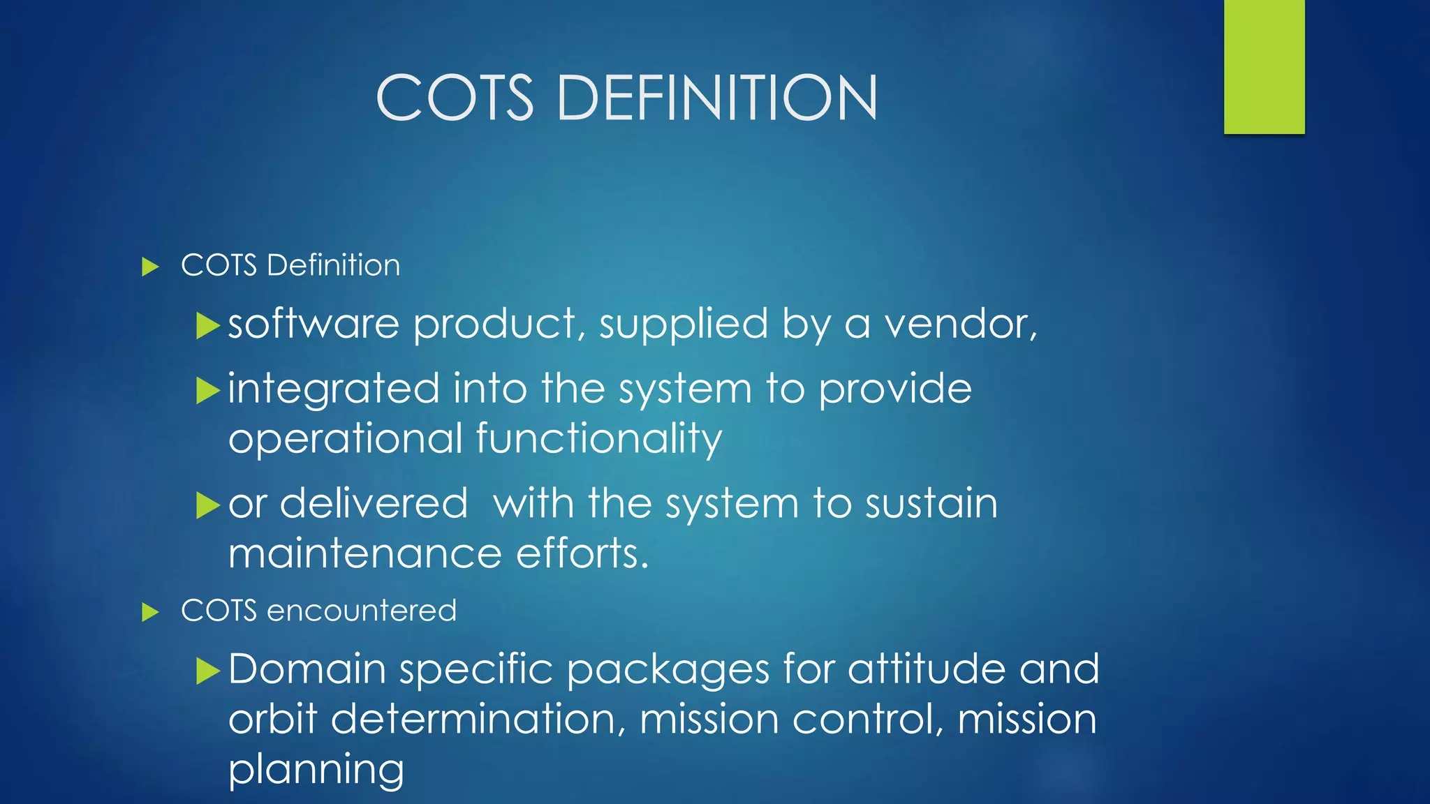 Selecting cots vendor in cbse process | PPT