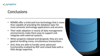Selecting the right database type for your knowledge management needs ...