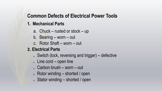 Selecting electric and hydraulic tools | PPSX