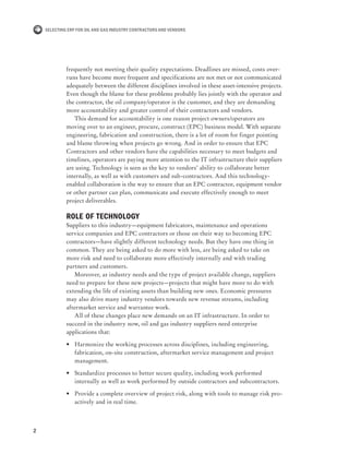 Selecting E R P For Oil And Gas Industry Contractors And Vendors | PDF