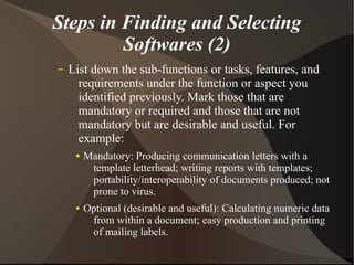 Selecting FOSS Softwares | PDF | Shareware and Freeware | Computer Software and Applications
